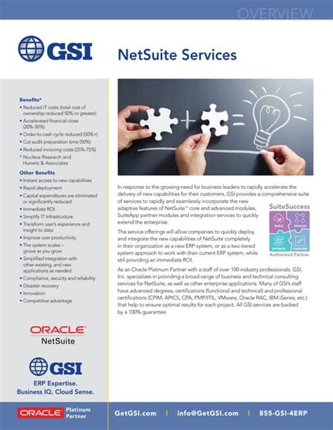 netsuite services overview pdf