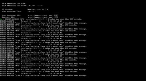 Home Assistant Unresponsive After Some Time Kworker Blocked For More Than Home Assistant
