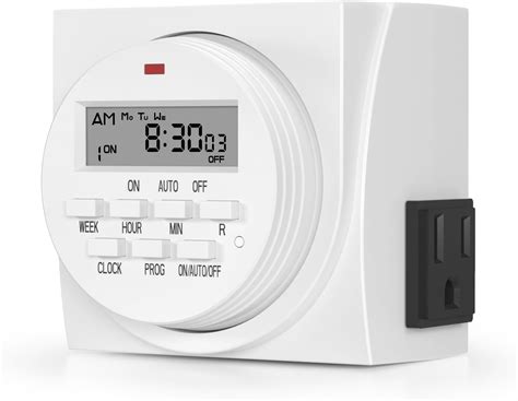 Bn Link 7 Day Heavy Duty Digital Programmable Timer Fd60 U6 115v 60hz Dual Outlet Indoor