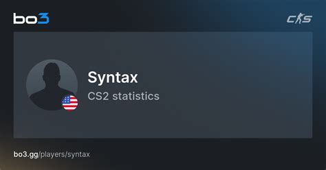 Syntax Map Scores Statistics By Bo3gg