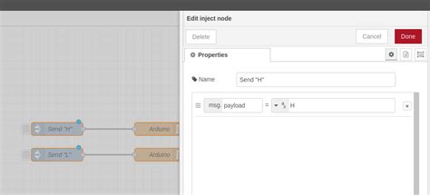 Serial Communication To Arduino Via Node Red Sends In Wrong Format