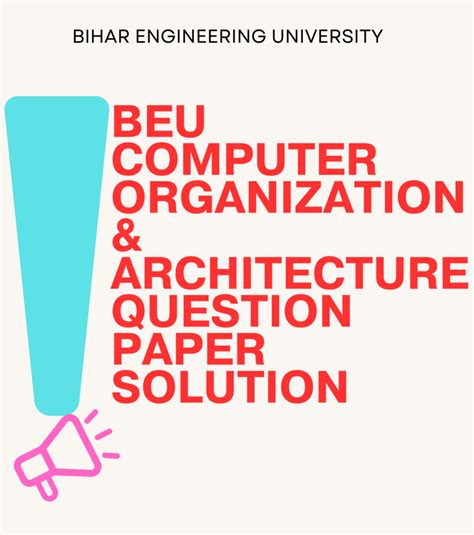 Beu Computer Organization And Architecture Question Paper Solution Bihar Engineering University