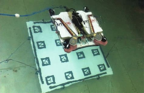 Tank Test Of Submerged Pile Inspection Robot Spir Over A Set Of Qr