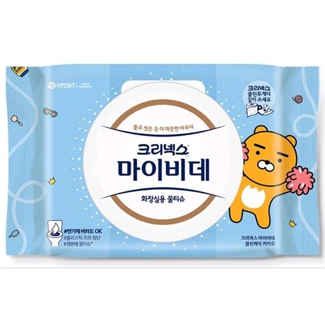 【佳穎1團購小舖⭐️】韓國直送 Kleenex 舒潔 Kakao Friends聯名掀蓋式濕式衛生紙40抽包 蝦皮購物