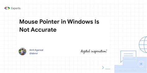 Mouse Pointer In Windows Is Not Accurate