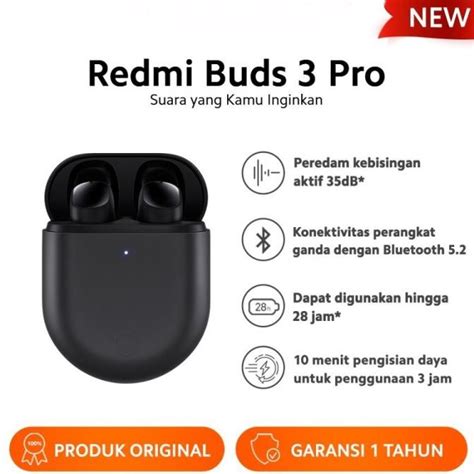 Jual Xiaomi Redmi Buds Pro Garansi Resmi Xiaomi Indonesia Shopee Indonesia