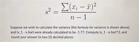 Solved s2 n1 xixˉ 2 Suppose we wish to calculate the Chegg com
