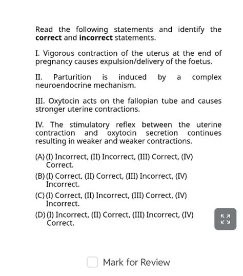 Read The Following Statements And Identify The Correct And Incorrect Stat