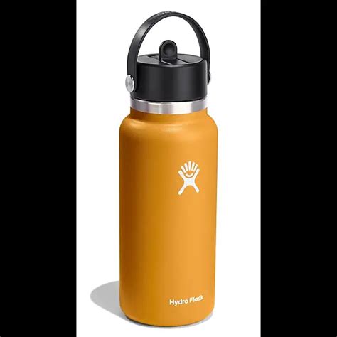 Hydro Flask Water Bottle Insulated Stainless Steel Wide Straw Lid