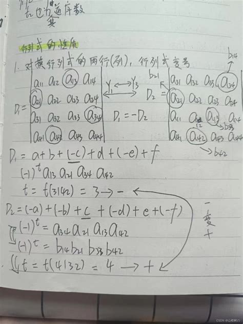 线性代数——行列式相关性质对称行列式的性质 Csdn博客