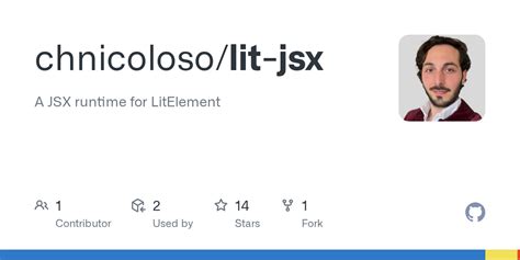 Github Chnicolosolit Jsx A Jsx Runtime For Litelement