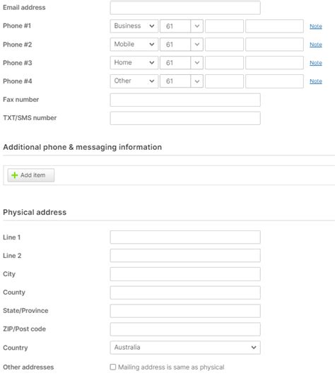 Client Details Fields Available In The Actionstep Clc Template