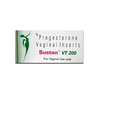 Progesterone Vaginal Inserts Packaging Type Box Packaging Size 10