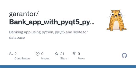 GitHub Garantor Bank App With Pyqt Python And Sqlite Banking App Using Python PyQt And