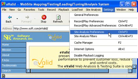 evalid site analysis detailed summary