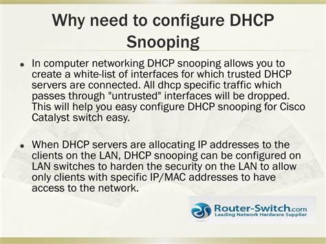Ppt How To Configure Dhcp Snooping For Cisco Catalyst Switch