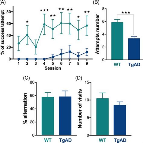 reference memory in the t‐maze but not working memory in the y‐maze