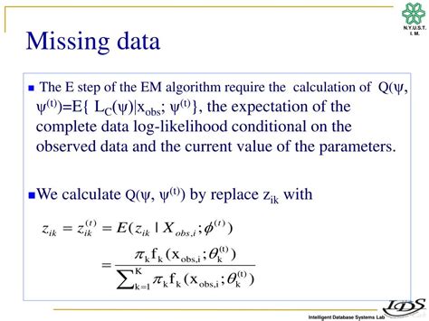 Ppt Mixture Model Clustering For Mixed Data With Missing Information