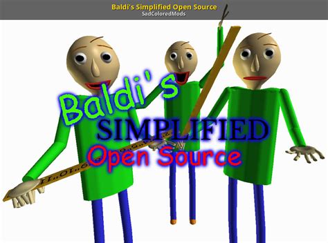 Baldis Simplified Open Source Archive Modding Tool For Baldis Basics Baldi Modding Tools