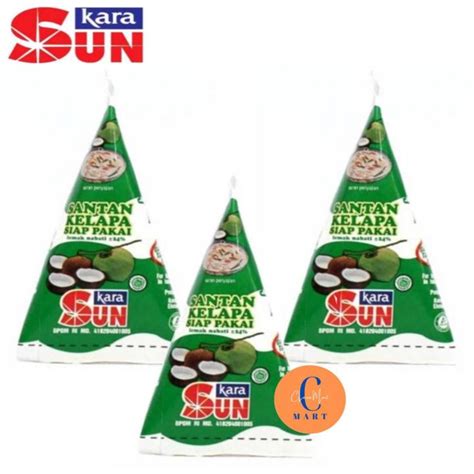 Sunkara Kerucut 65 Ml Sun Kara Santan Kelapa Cair And Santan Bubuk
