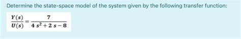 solved determine the error e s relative to the input r s