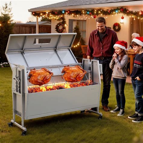 Vevor Charcoal Spit Roaster 132 Lbs Capacity 38w Motor