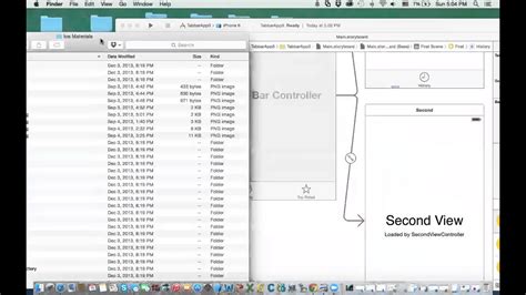 Xcode Basics Storyboard Tabbed App Using Storyboard YouTube