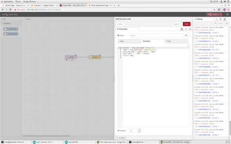 node red function griddb open source time series database for iot