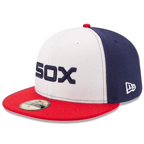 Mens New Era White Red Chicago White Sox Authentic Collection On Field