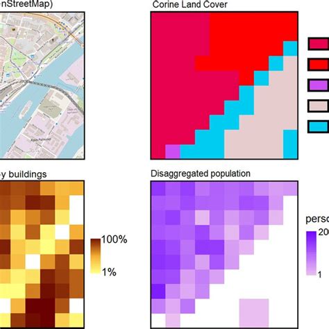 disaggregation result and source data population in the grid 5230