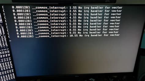 Common Interrupt No Irq Handler For Vector R Debian