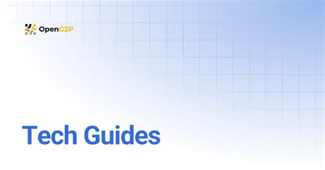 Tech Guides Openg2p Docs Tech Guides Openg2p Docs