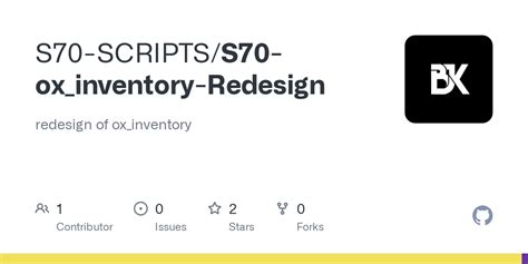 Github S70 Scriptss70 Oxinventory Redesign Redesign Of Oxinventory