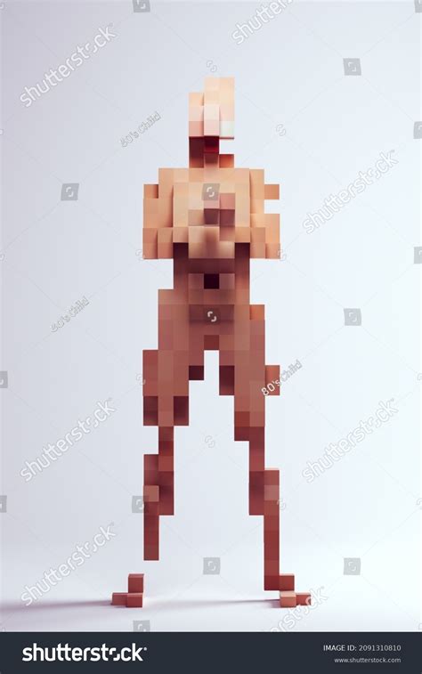 Woman Female Abstract Nude Cube Block Stock Illustration Shutterstock