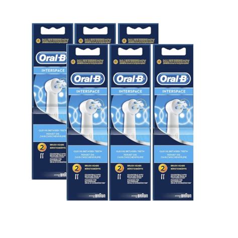 Oral B Interspace Brushhead 6 Pk Advanced Interdental Cleaning