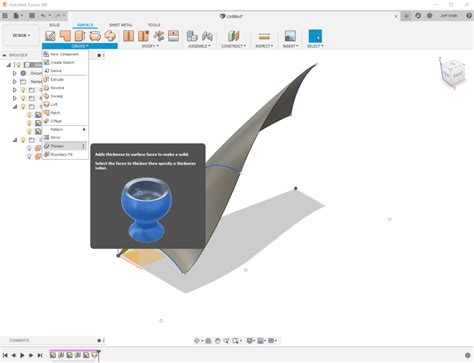 Tech Tip Thicken Command Surface Vs Form Environments Fusion 360 Blog
