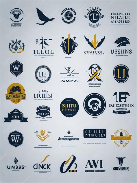 Conjunto De Logotipos Colección De Ideas De Marca Moderna Y Creativa Para Empresas Comerciales