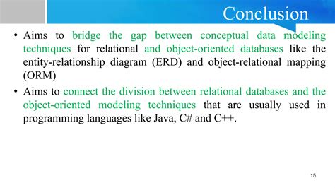 object relational database management system ordbms ppt