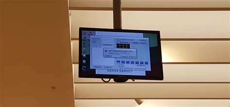 Microsoft Net Framework Error On A Cctv Screen In Clothing Store Rpbsod