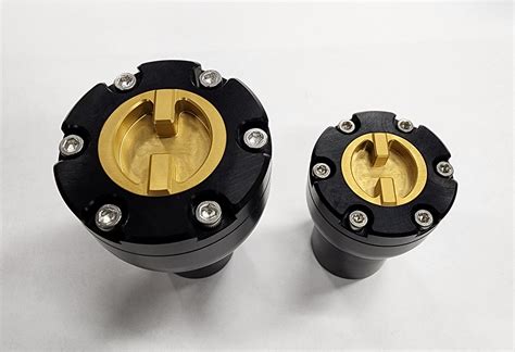 Large Locking Hub Shift Knob All Black Gold Dial Rydel Fab