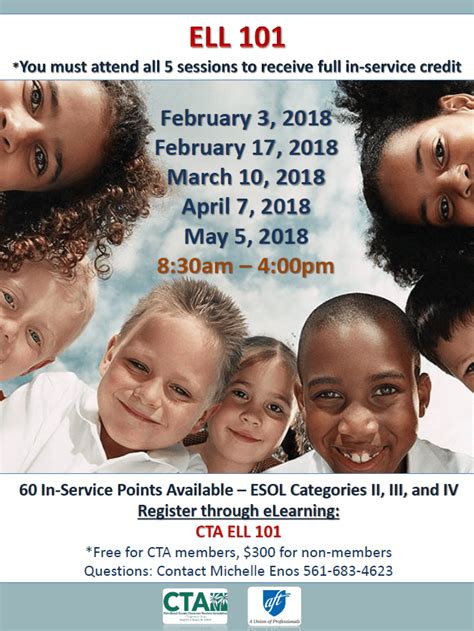 Ell 101 Pd Flyer Spring 2018 Palm Beach County Cta