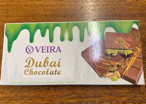 Veira Dubai Pistachio Cream And Kadayif Milk Chocolate Bar