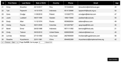 react-simple-table (forked) - Codesandbox