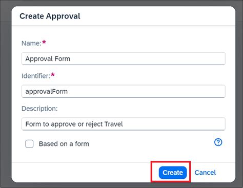 Create And Configure Approval Form Sap Tutorials