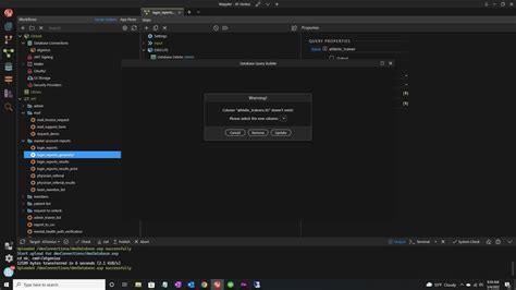 database issue after update need help wappler community
