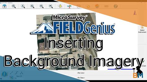 microsurvey fieldgenius adding background imagery bench mark youtube