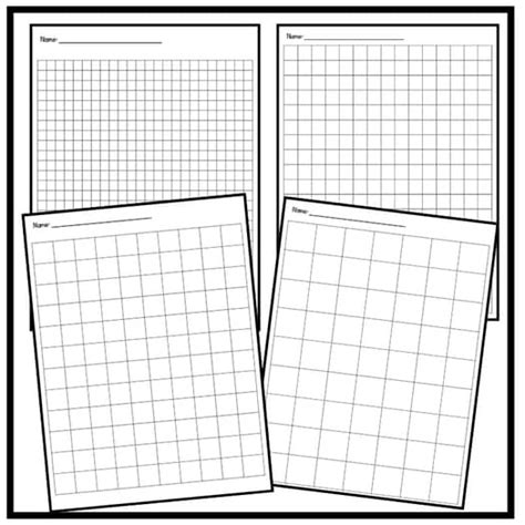 Freebie Blank Grid Graph Sheets For Math Computations Tpt