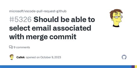 Should Be Able To Select Email Associated With Merge Commit · Issue