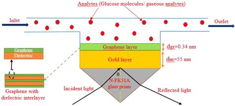 Schematic Diagram Of A Proposed Spr Biosensor Configuration Download