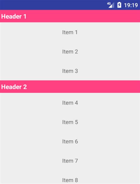 How To Add Custom Header To Recylerview Enproftme